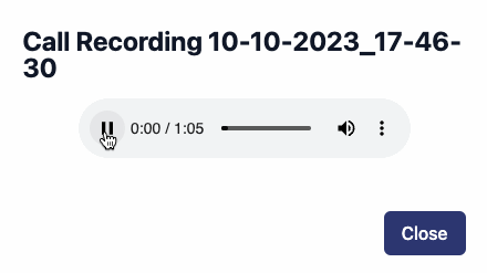 CallManager Recording Playback – 10-21