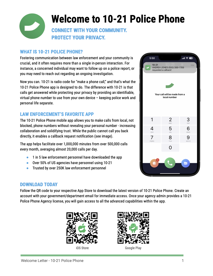 Welcome to 10-21 Police Phone – 10-21